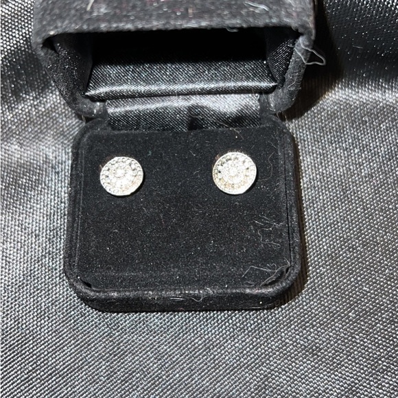 Macy's | Jewelry | Nwt Sterling Silver Bridge 1 Cttw Diamond Stud ...
